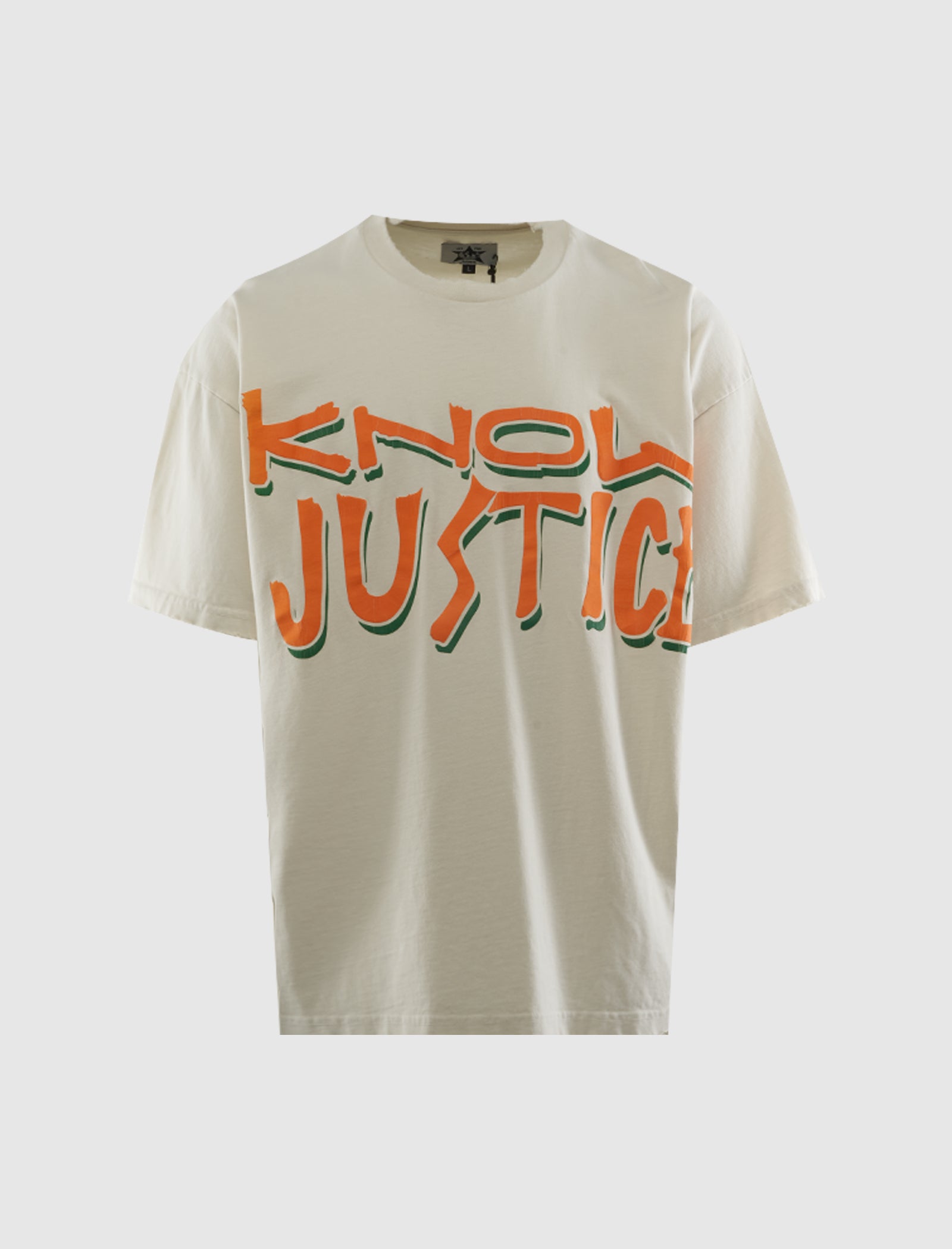 BARRIERS KNOW JUSTICE TEE